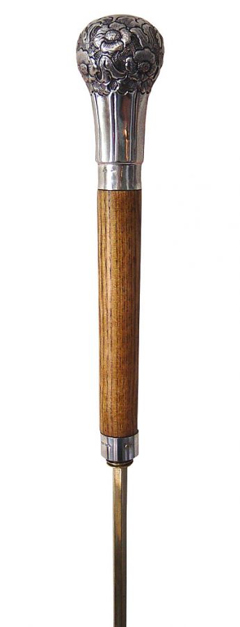 Sword Stick, Silver Plated Mounts & Hexagonal Brass Blade - Swordsticks ...