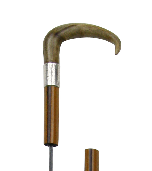 Curved Horn Handle - Swordsticks | swagger sticks | Canes | Walking ...