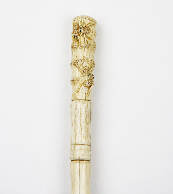 Bone Carved Japanese Shibayama - Swordsticks | swagger sticks | Canes ...